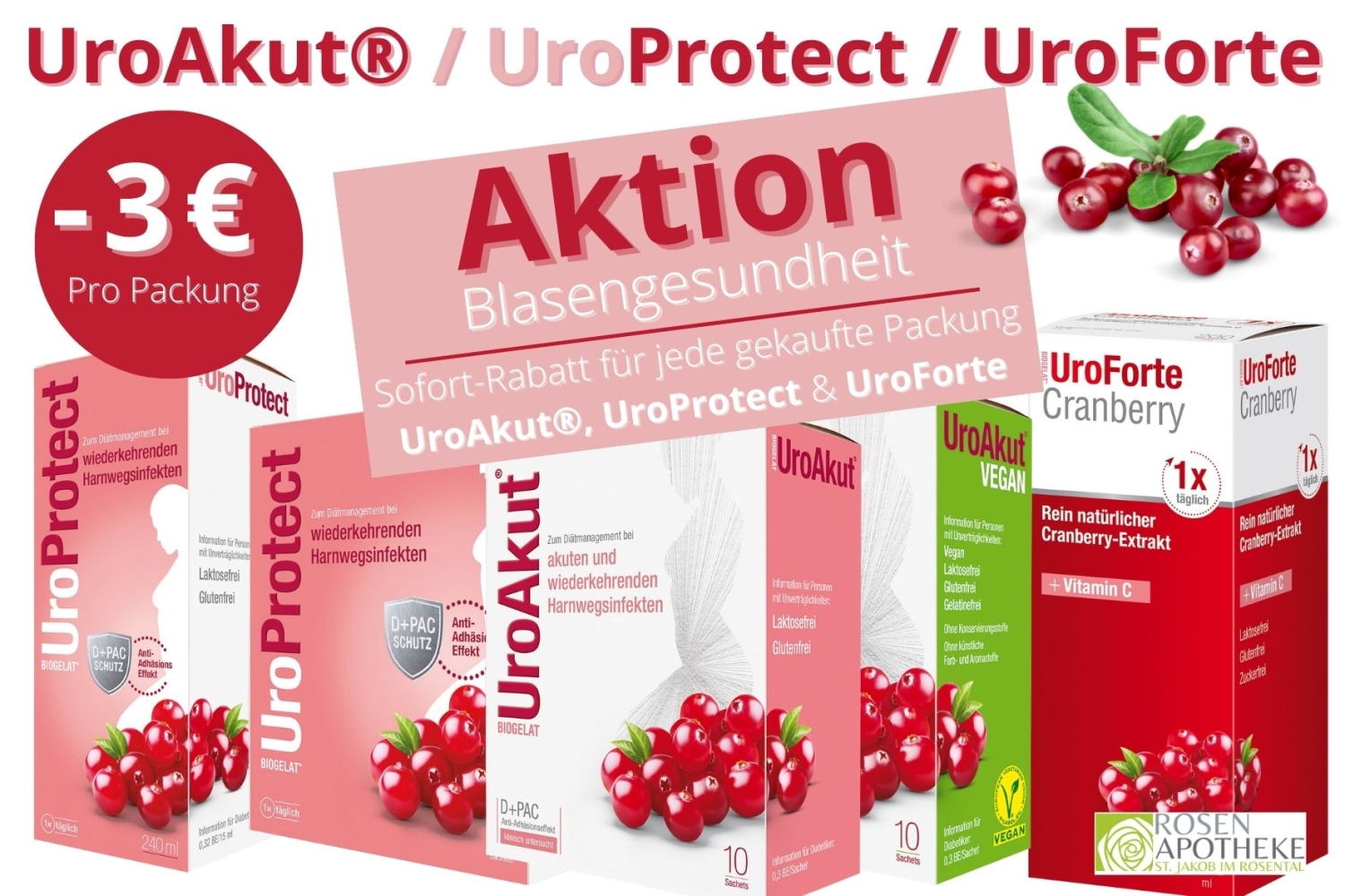 Ihrer Blase zuliebe: 3 Euro Rabatt auf UroAkut®, UroForte + UroProtect ...
